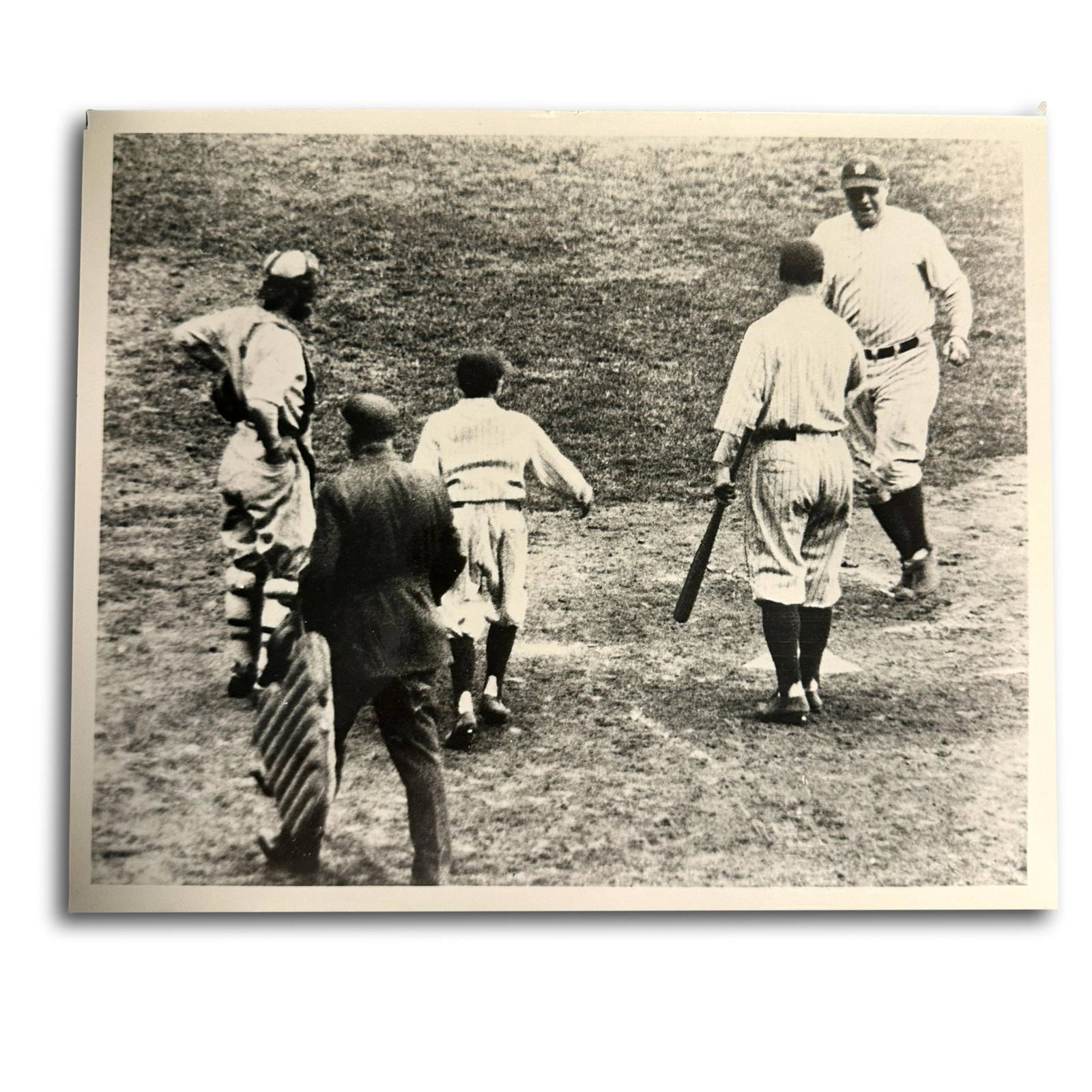 Vintage Photographic Reprint Babe Ruth 60th Home Run 8" X 10" Auction