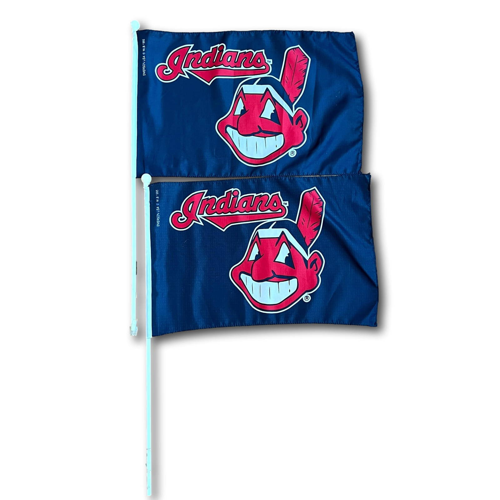 Two 1995 Cleveland Indians Flags Auction