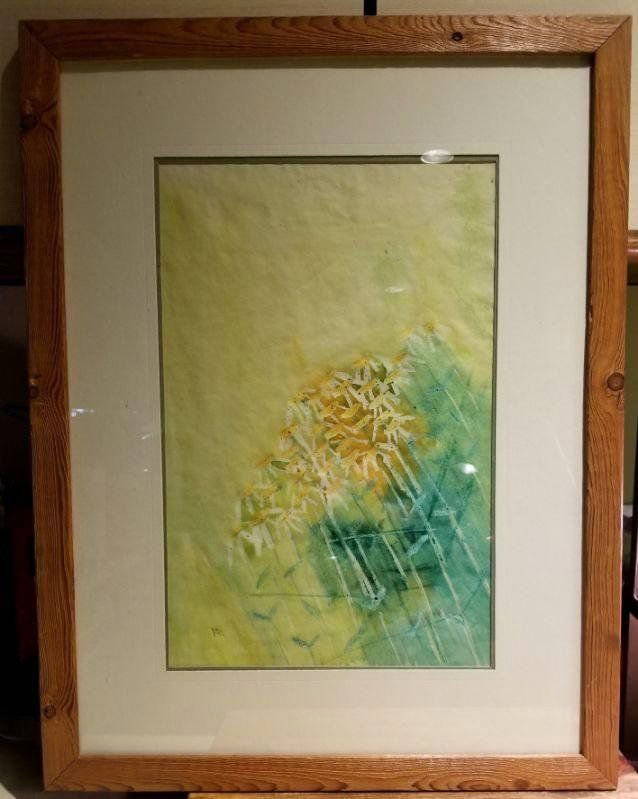 Highly Refined And Beautifully Composed Signed Asian Lithograph Under ...