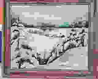 Sadera Mid-century Impressionist Landscape Oil Painting W/ Brilliant ...