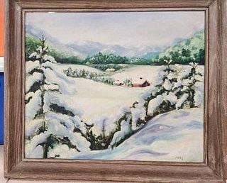 Sadera Mid-century Impressionist Landscape Oil Painting W/ Brilliant ...