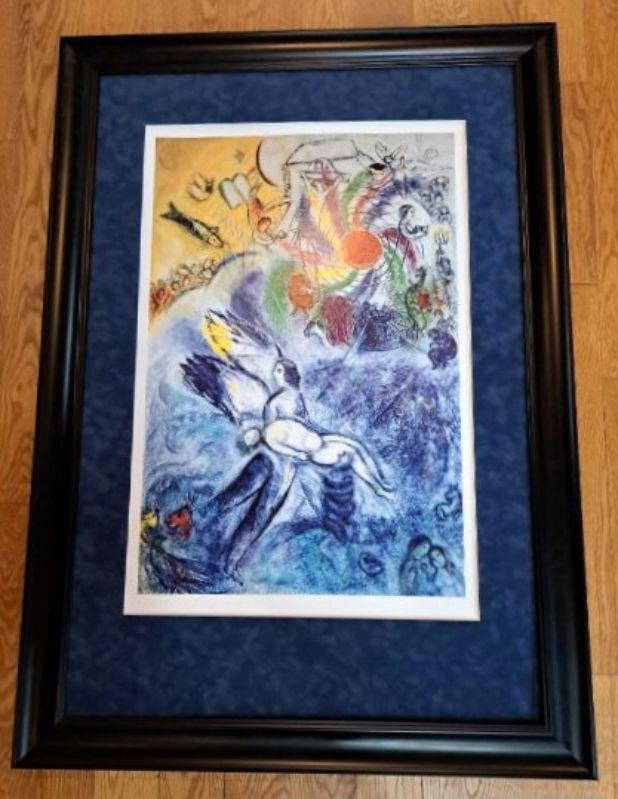 Marc Chagall Expressionist Lithograph French Museum Poster 'the ...