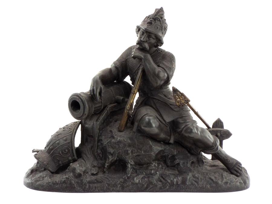 Very Nice Large Antique 19th C. French Bronze Figure Sculpture Of A ...