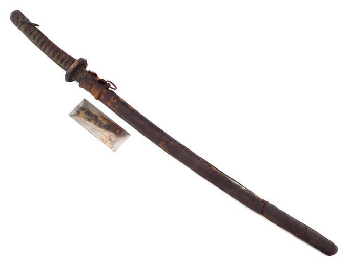 Imperial Japanese Wwii Nco Army Officers Sword With Surrender Tag. Low ...