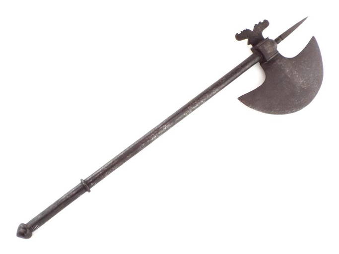 Antique Mughal Indian Tabar Fighting Axe Mace