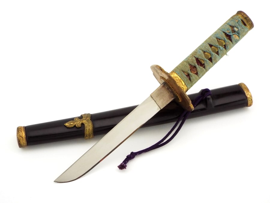 Antique Japanese Geisha Women's Tanto, Samurai's Lady Dagger Knife Auction