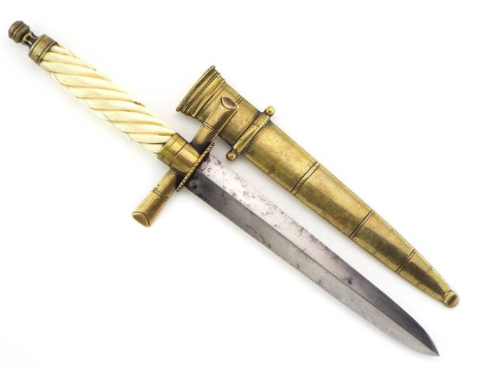 Fine Napoleonic Wars Era Naval Dagger Navy Officer's Dirk French ...