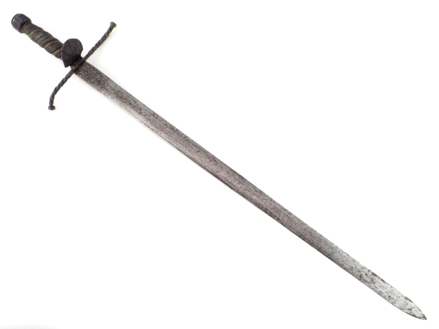 Unusual Spanish Or Italian Broadsword Rapier With Early Markings ...