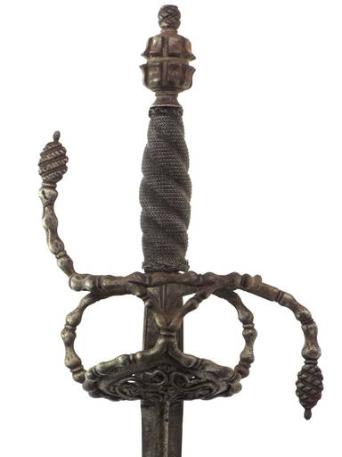 Very Fine 17th C. Italian Or German Rapier Sword With Exquisite ...