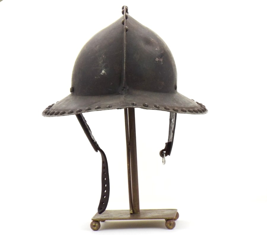 Very Good Circa 1650s English Cromwellian Civil War Pikeman Helmet With ...