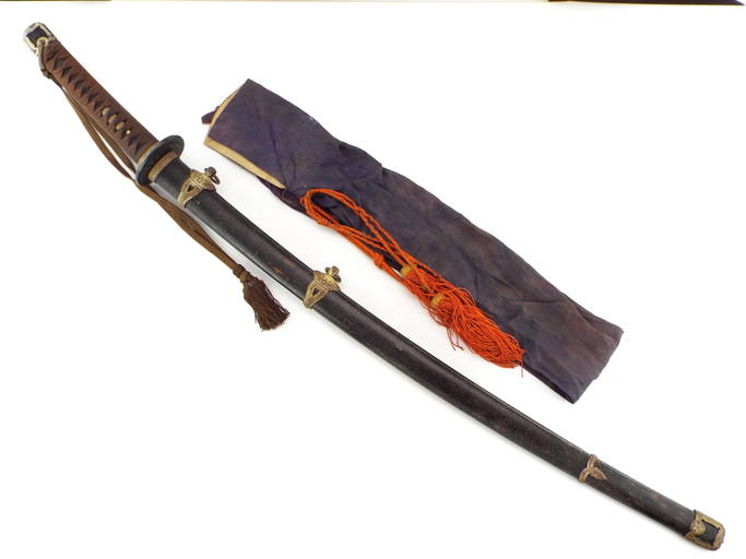 Wwii Japanese Kai Gunto Navy Sword Koshirae Mounts No Blade