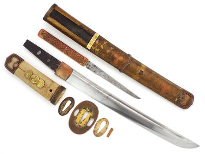 Magnificent Japanese Koto Samurai Tanto Dagger Signed. Beautiful Tachi ...