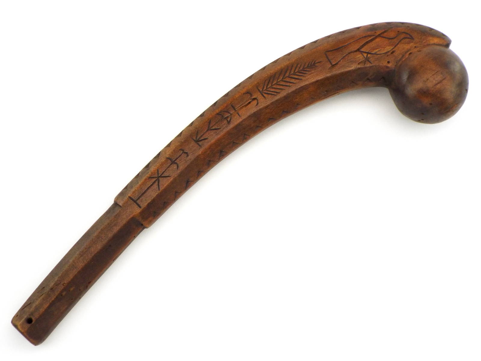 Rare Antique American Civil War Era Native Indian Trade War Club Battle ...