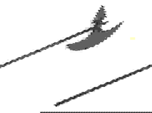 Antique Islamic Persian Or Mogul Indian Battle Axe, Engraved Ax Tabar ...