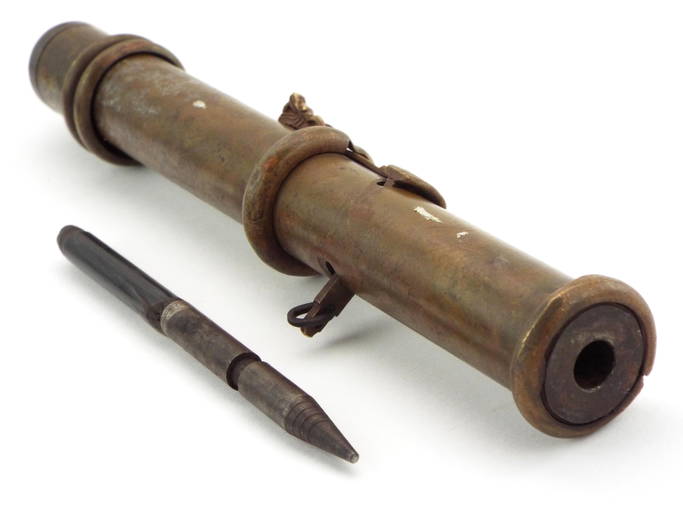 Rare Chinese Paktong Sleeve Dart Weapon