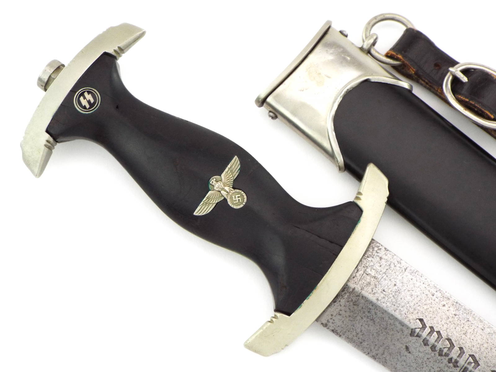 German Wwii Model 1933 Ss Dagger Maker Marked By Rzm M7/14 Pd ...