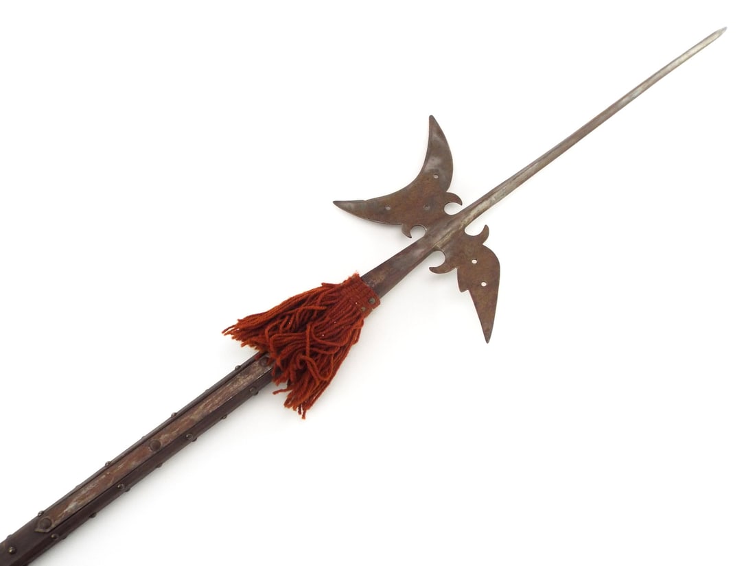 Victorian Period German Or Italian Halberd. The Head Is Mounted To A ...