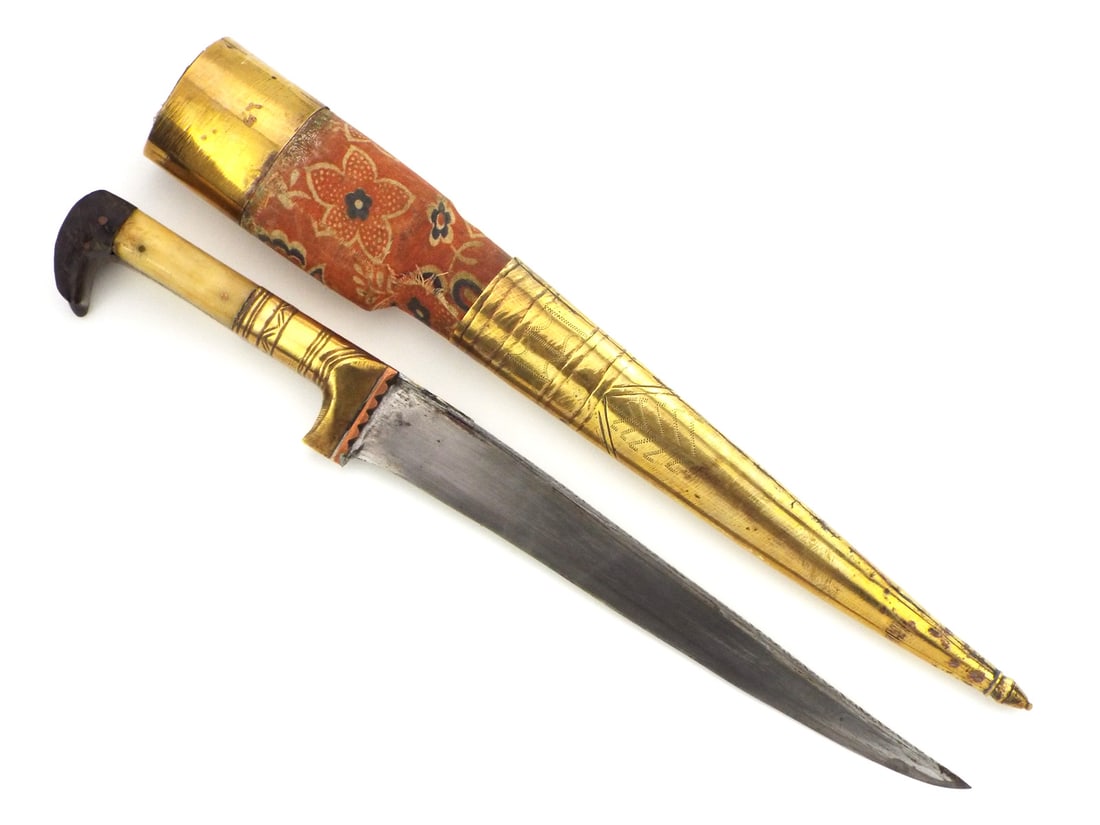 Antique Afghan Khyber Waziri Knife Pesh Kabz Dagger. Auction