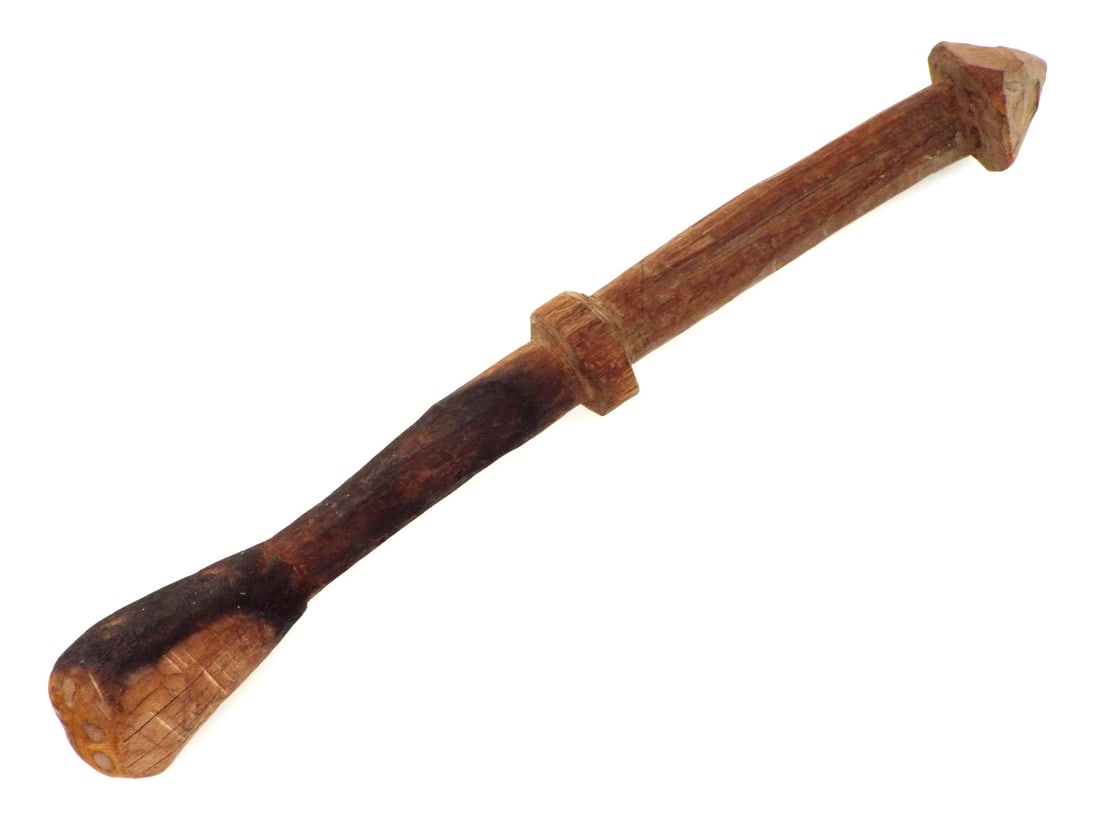 African Tribal Rungu Club Mace Auction