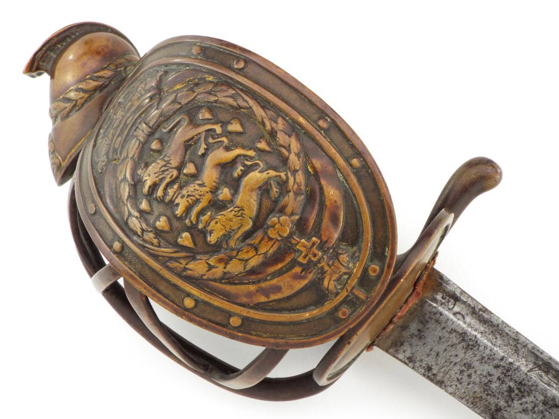 Large Napoleonic Wars Danish Cuirassiers Cavalry Officers Pallasch ...