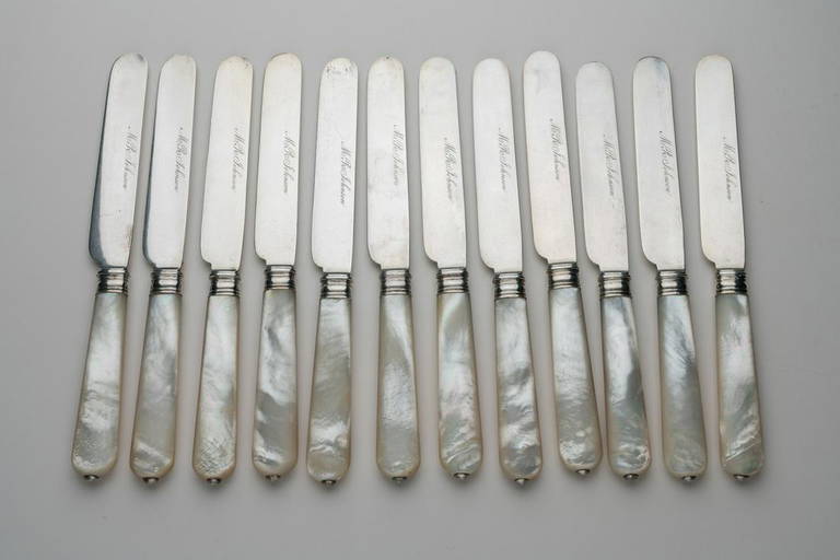 Set Of 12 Knives By E. & D. Kinsey
