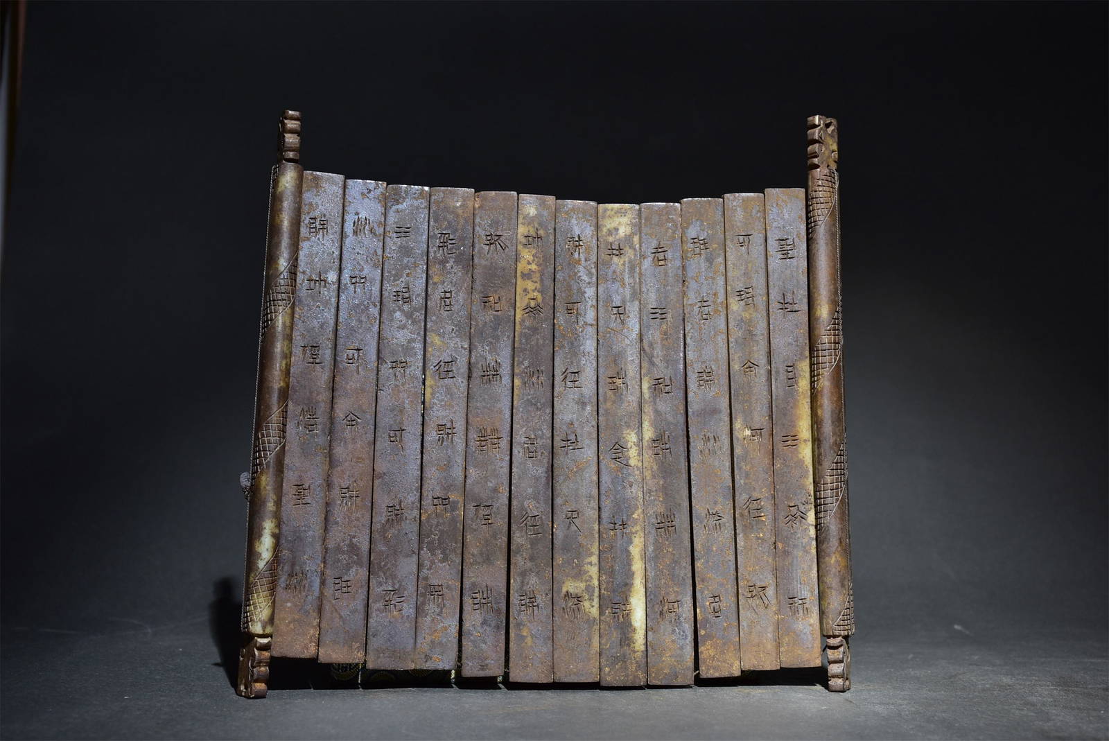 An Inscribed Bronze Scroll,qing Dynasty Auction