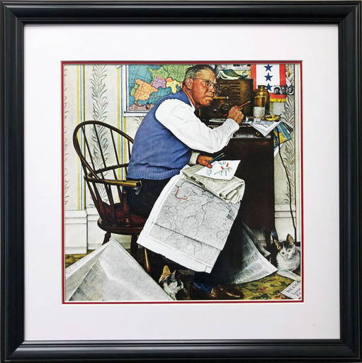 Buy NORMAN ROCKWELL "ARMED CHAIR GENERAL" | Marlin Art in NY