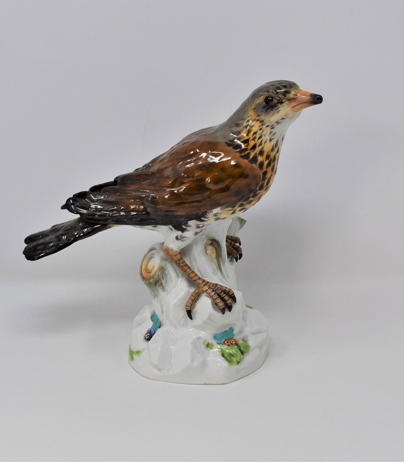 Meissen Porcelain Fieldfare Bird, 1920's
