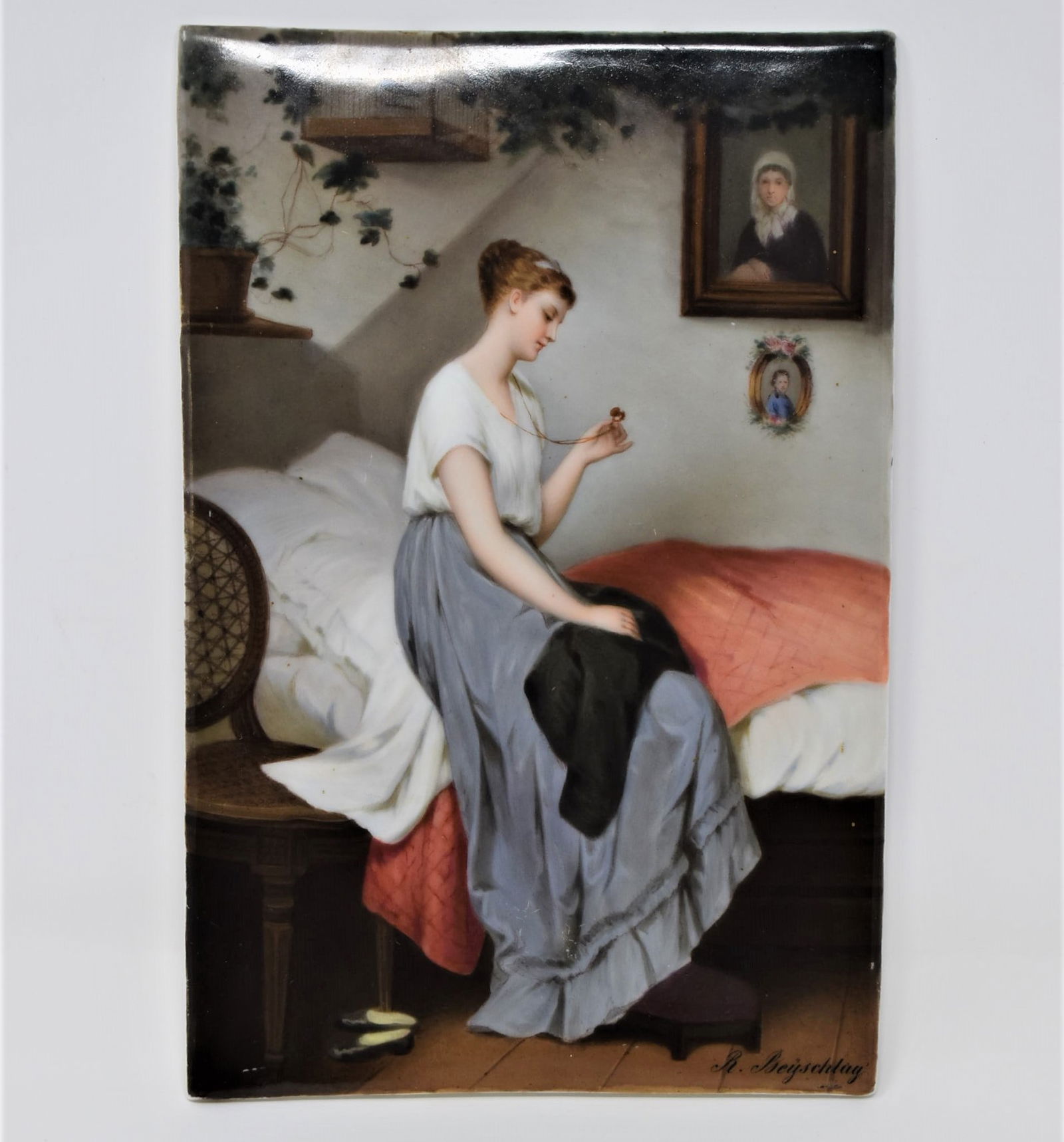 Antique Kpm? Plaque After Robert Julius Beyschlag Auction