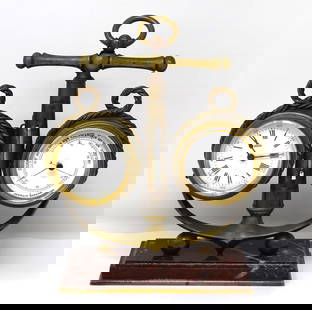 Swiss Art Deco Desk Clock Auction