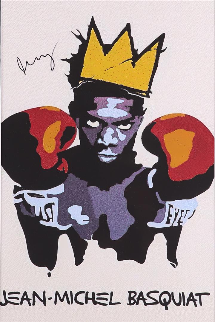 Poster By Jean Michel Basquiat, "king", With Signature (top Left), Off ...