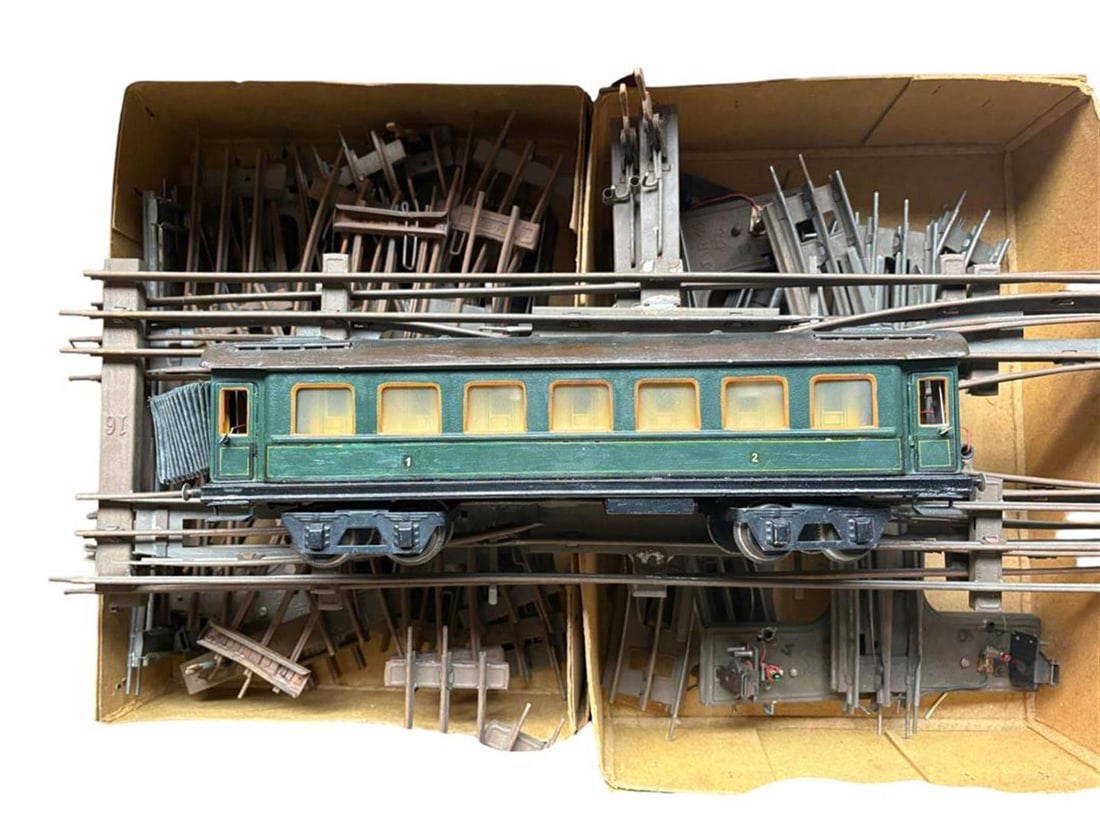 A Set Of Marklin Rails And One Wagon. Auction