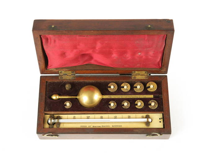 A 19th Century Specific Gravity Saccharometer.