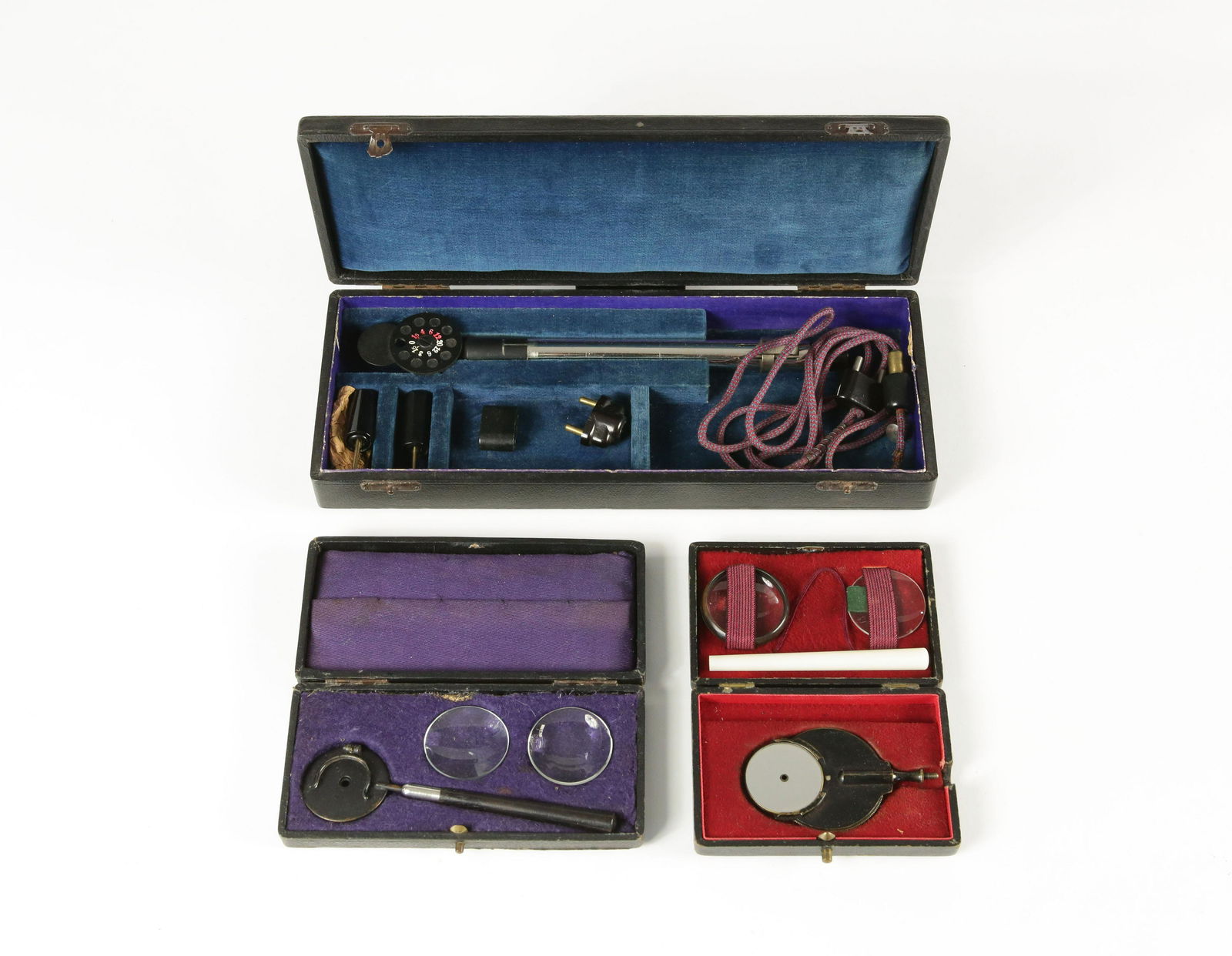 Two Retinoscopes, And One Ophthalmoscope, 19th/20th Century.