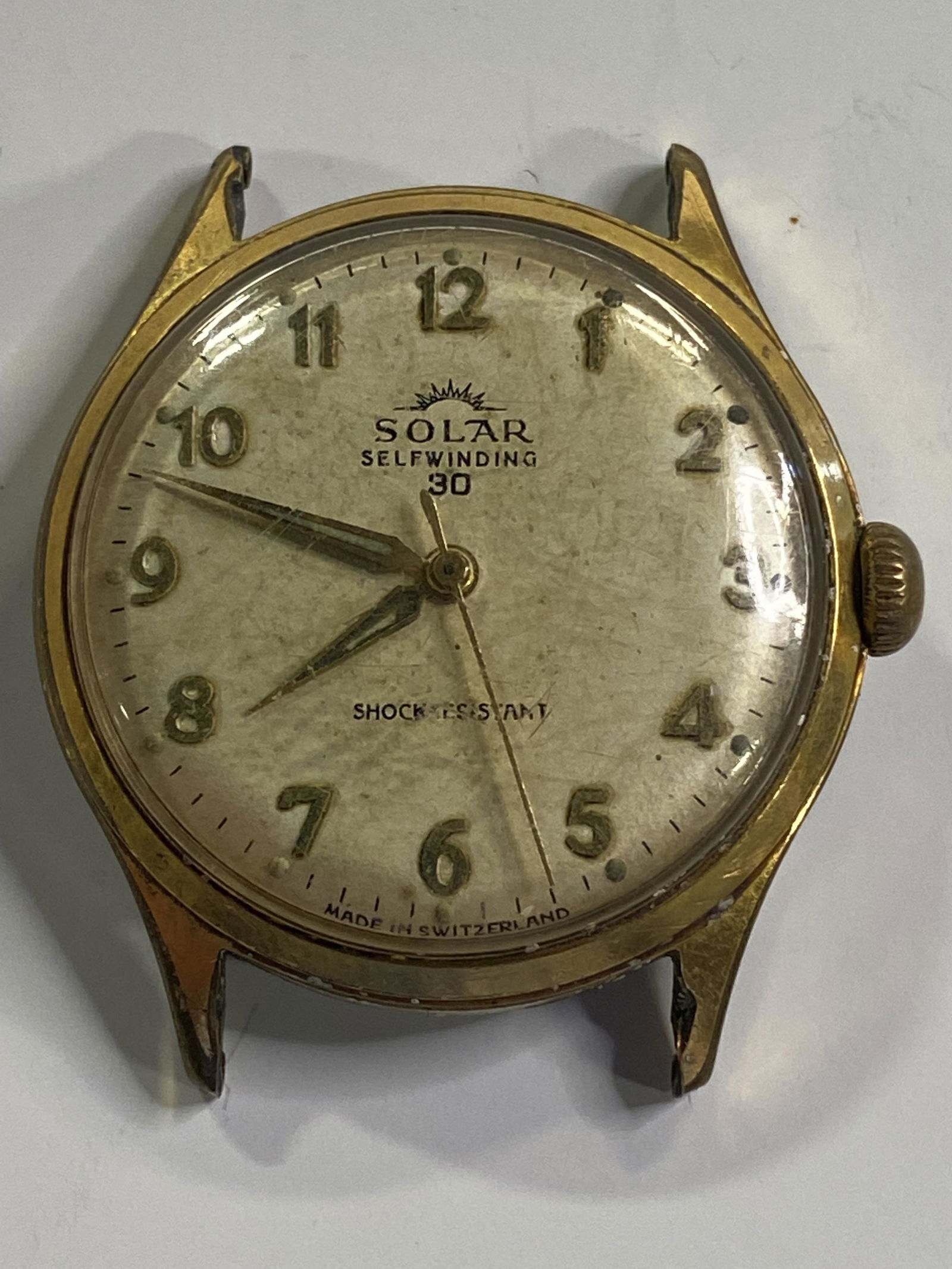 Vintage Solar Gold Filled Automatic Men's Watch