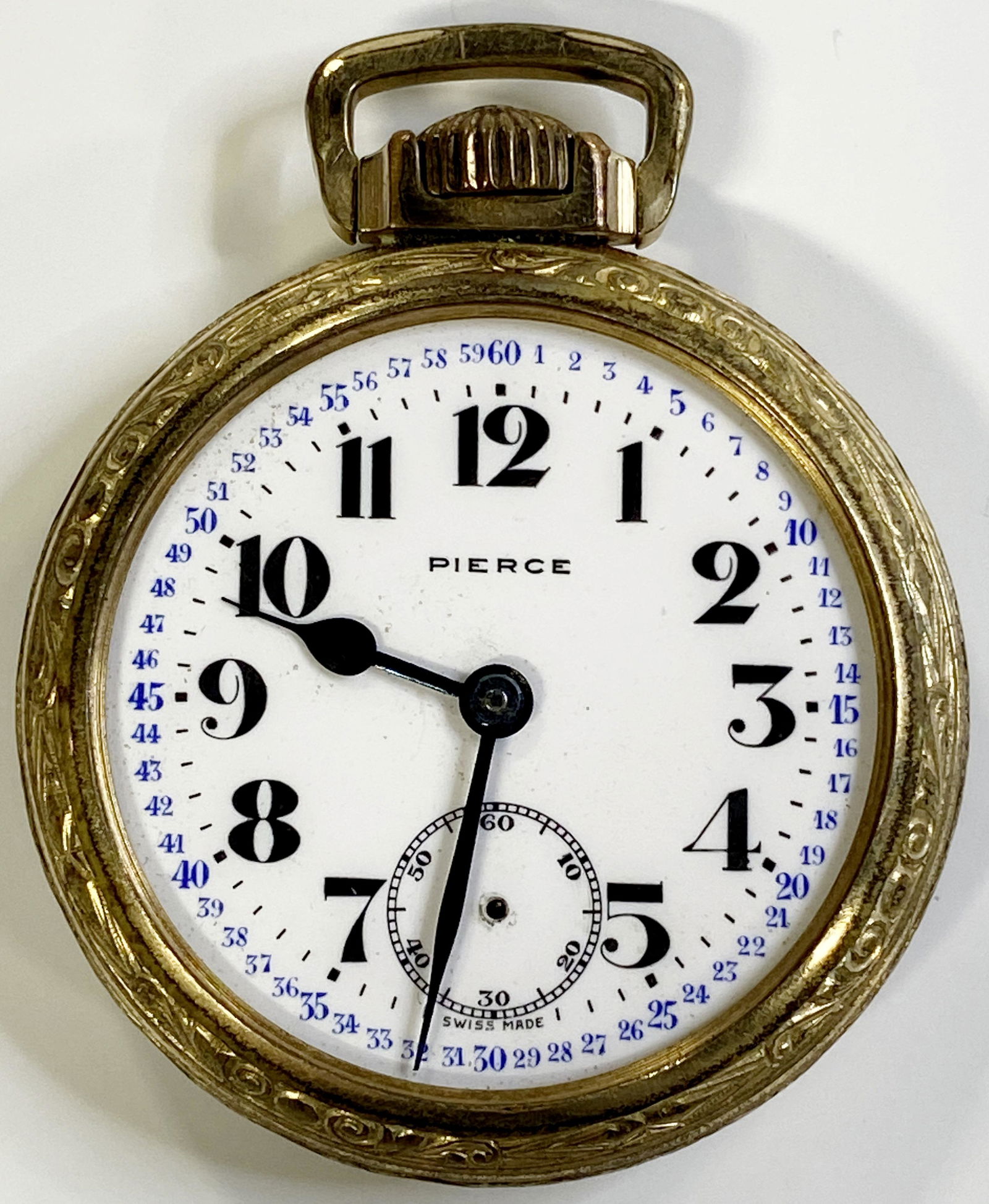 Antique Pierce 17 Jewels Gold Filled Pocket Watch