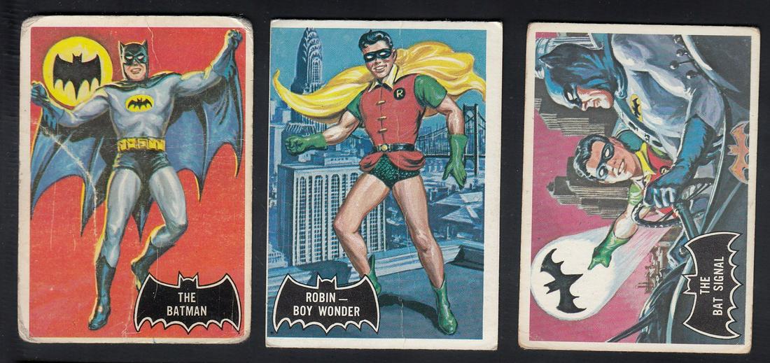1966 Topps Batman Black Bat Cards Full Set 55/55