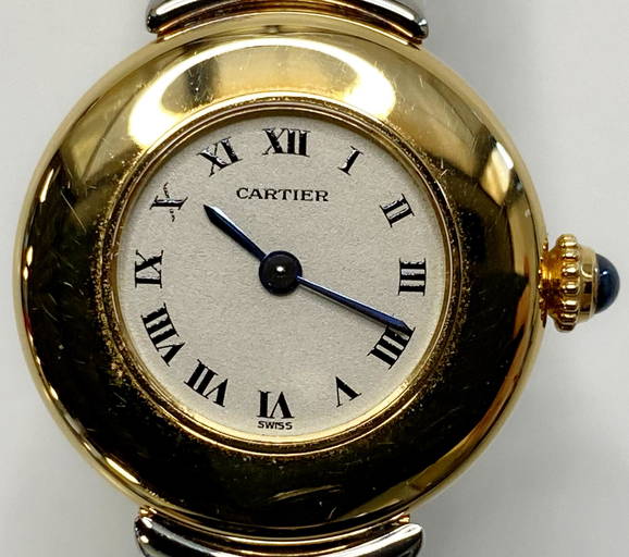 Cartier Colisee 18k Gold Quartz Ladies Watch With Box & Papers