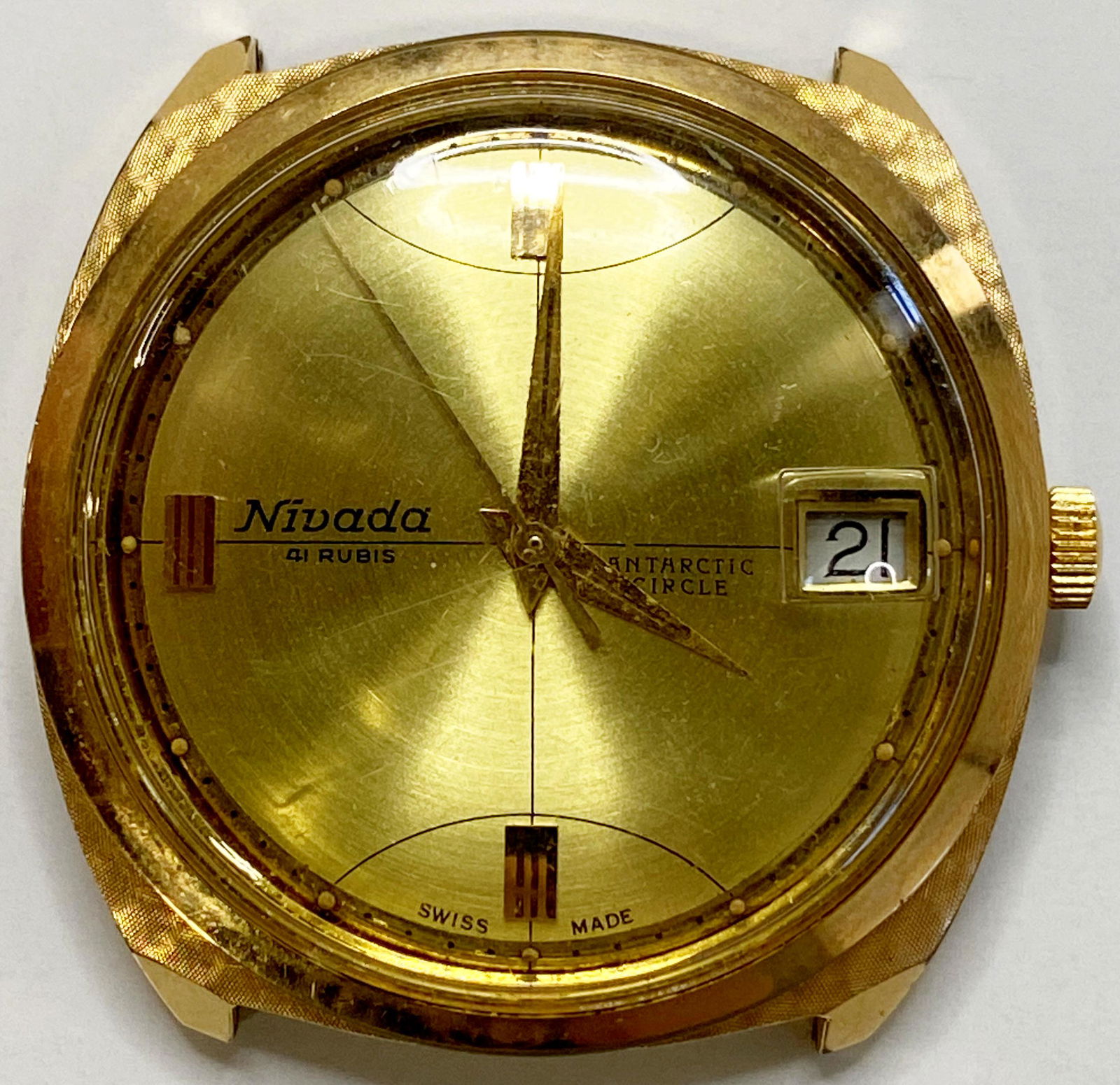 Vintage Nivada Automatic Mens Watch