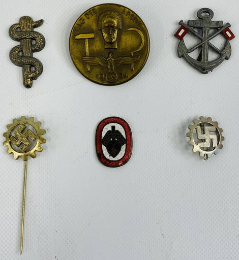 1939 45 Ww2 German Pin Collection Of 6