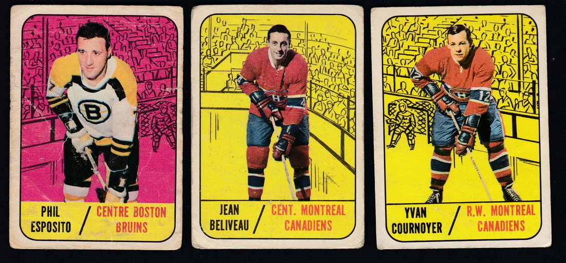 1967 68 Topps Hockey Card Lot Of 50