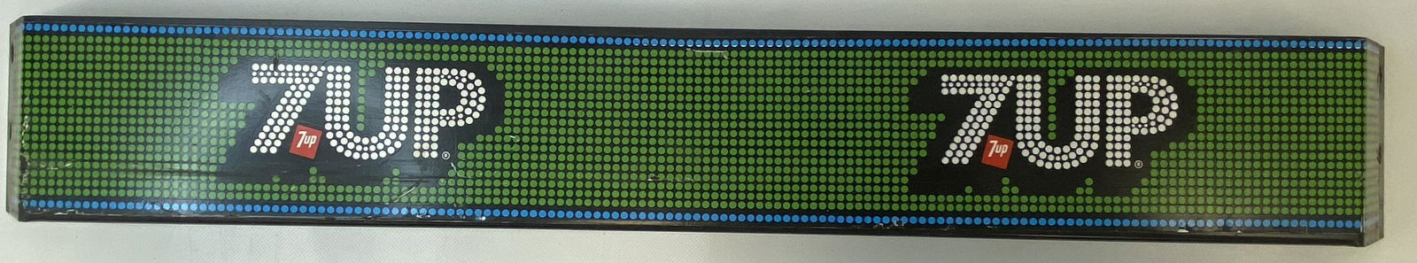 Vintage 7up Door Push Bar Advertising Sign