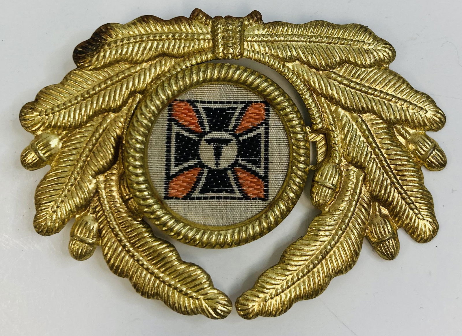 Wwii German Police Shako Cap Insignia Badge