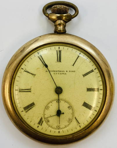 Antique A. Rosenthal & Sons Gold Filled Pocket Watch