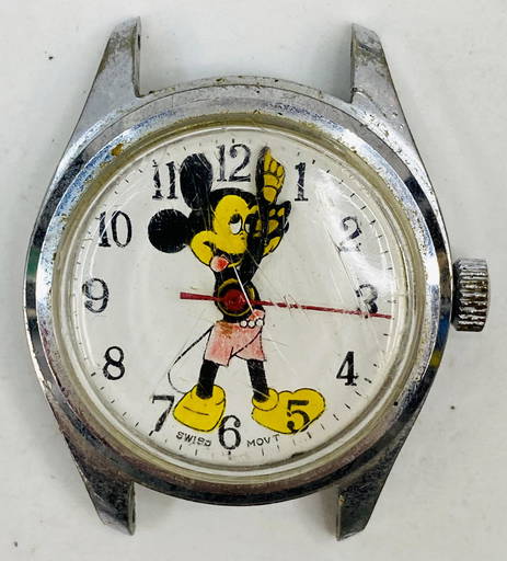 Vintage Wind Up Mickey Mouse Men's Watch