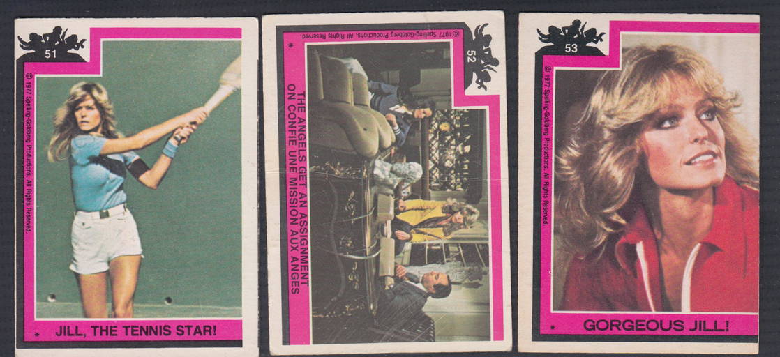 1977 O Pee Chee Charlie's Angels Card Ser.1 Lot Of 65