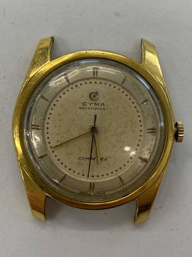 Vintage Cyma Cymaflex Gold Filled Wind Up Mens Watch