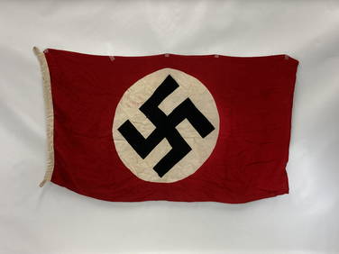 Wwii Nazi German Signed Nazi Flag Or Banner Ww2