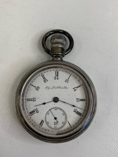 Antique Elgin Coin Silver Pocket Watch