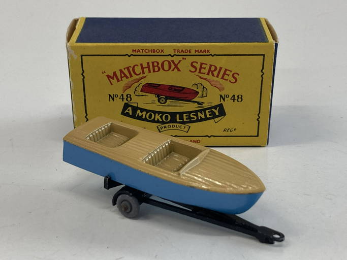 Vintage Matchbox Toys Meteor Sports Boat # 48 & Box